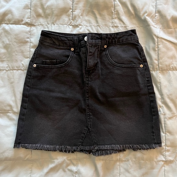 wild fable | Skirts | Wild Fable High Waisted Black Denim Mini Skirt ...